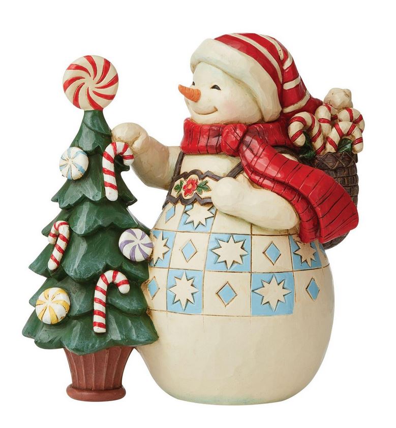 JS HWC Snowman With Candy Tree – Koertens