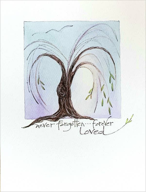 Credo Designs LTD - Willow Remembrance Card (Versed) – Koertens