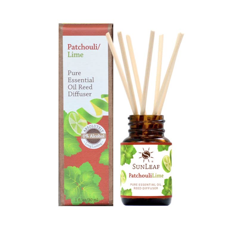 SunLeaf Naturals - 1 oz Reed Diffuser - Patchouli Lime – Koertens
